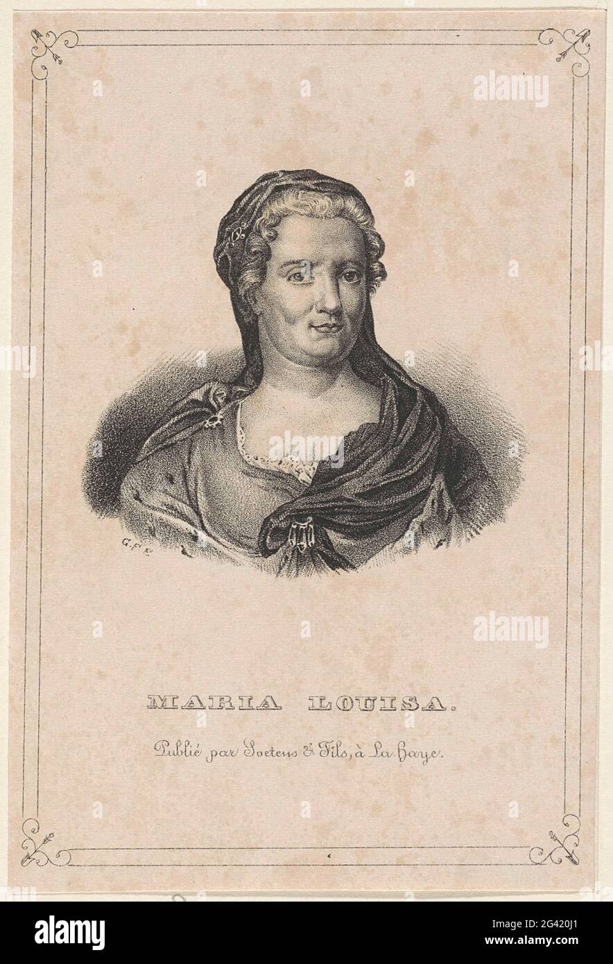 Portrait of Maria Louisa van Hessen-Kassel. Portrait of Maria Louisa in ...
