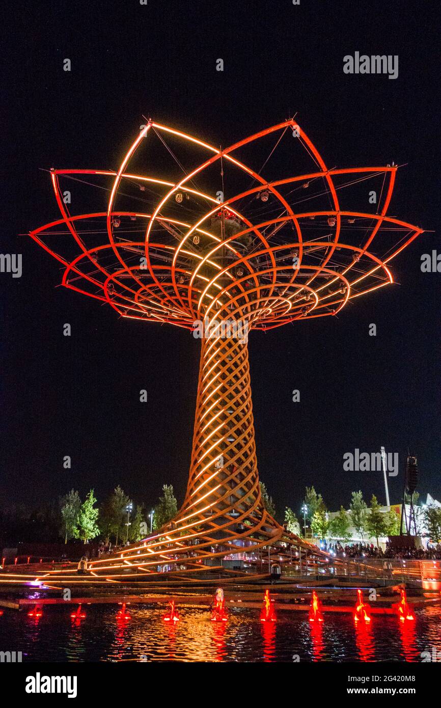 Tree of Life at Expo in Milan Italy Stock Photo - Alamy