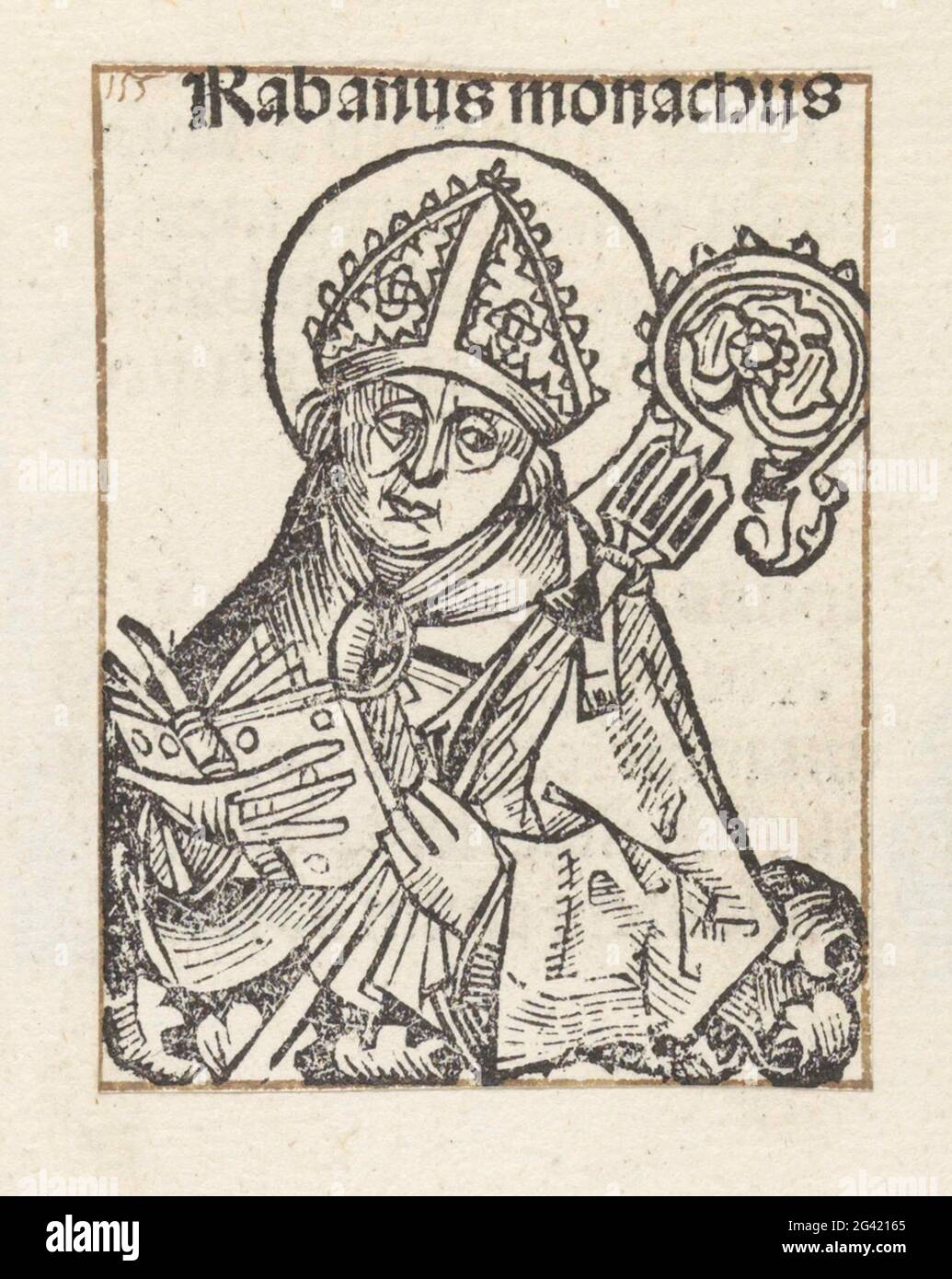 Hrabanus Maurus; Rabanus Monachus; Liber chronicarum. A flower celk ...