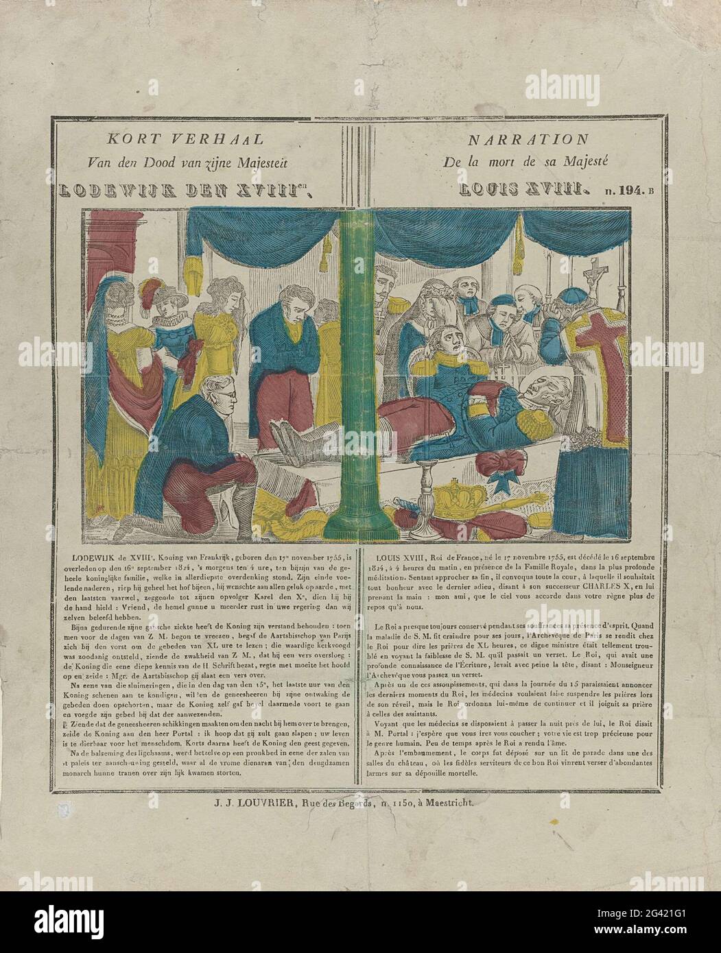 Short story / from the death of His Majesty / Louis den XVIIIEN ...