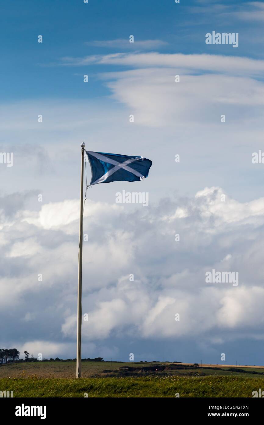 Flying the scottish flag hi-res stock photography and images - Alamy
