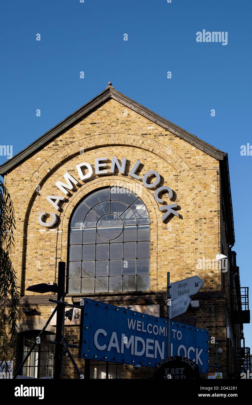 Building at Camden Lock Stock Photo - Alamy