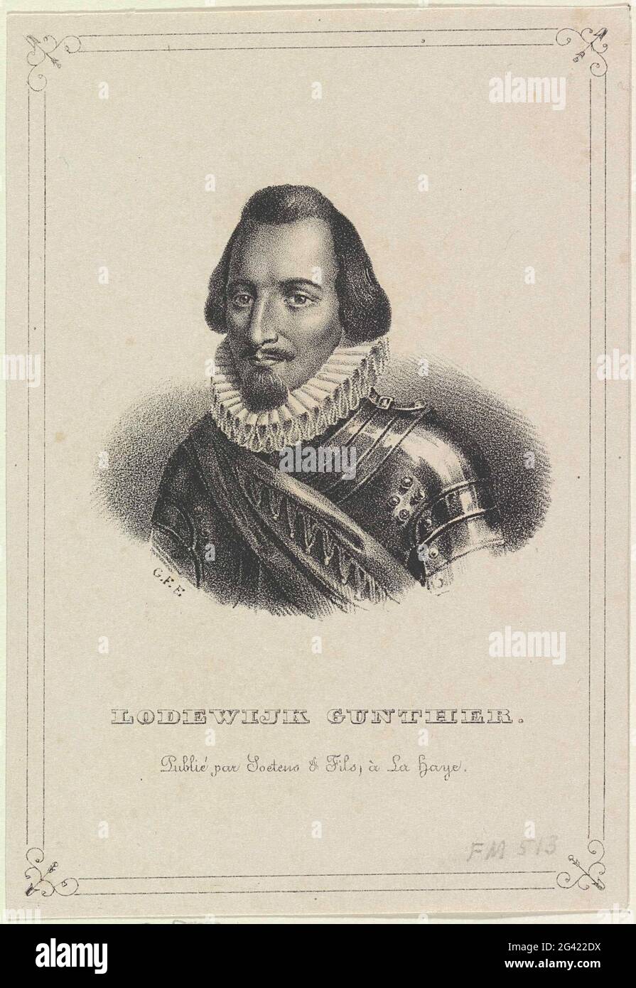Portrait of Louis Gunther, Count of Nassau. Portrait of Louis Gunther ...