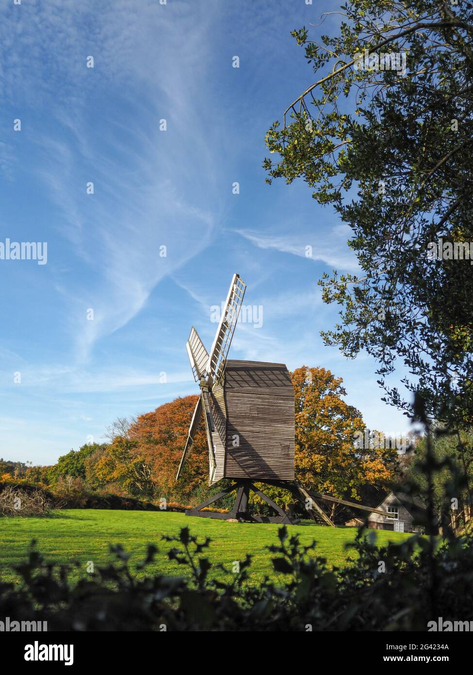 View of Nutley Windmill in the Ashdown Forest Stock Photo - Alamy