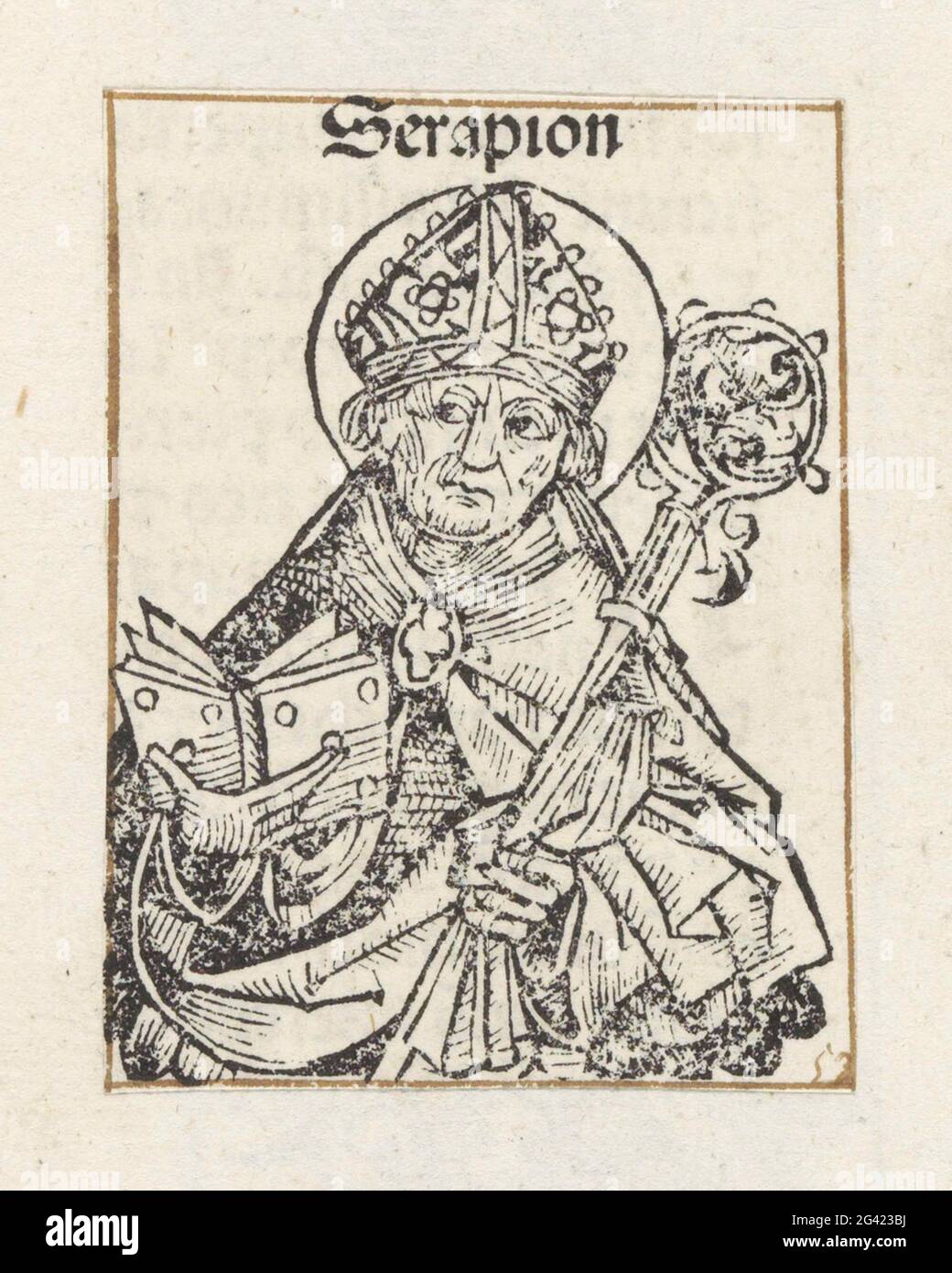 Serapion of alexandria; Serapion; Liber chronicarum. A flower celk with ...
