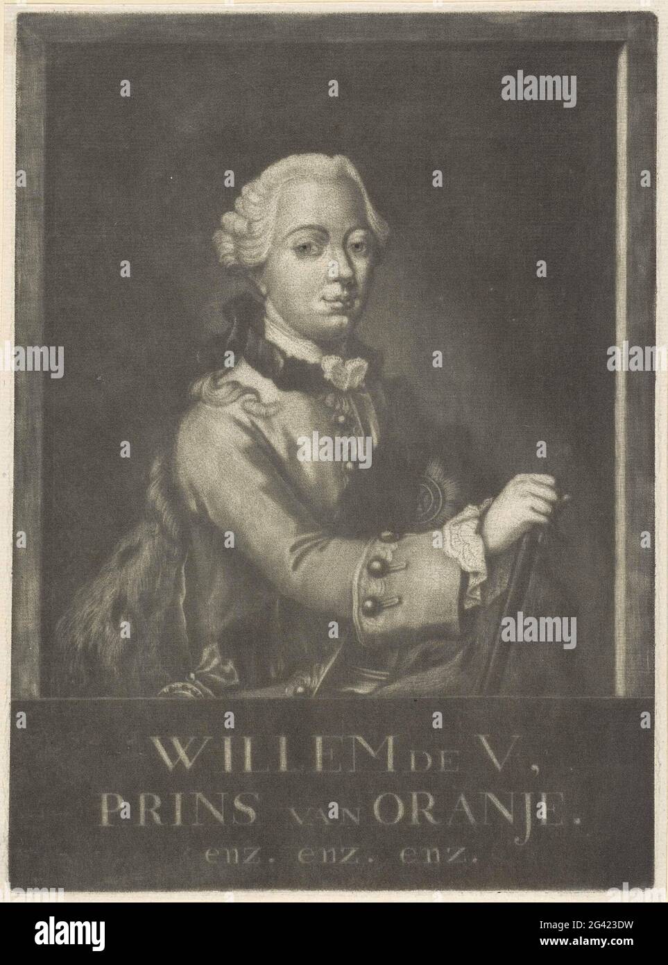 Portrait of Willem V, Prince of Orange-Nassau. Portrait of Willem V. In ...