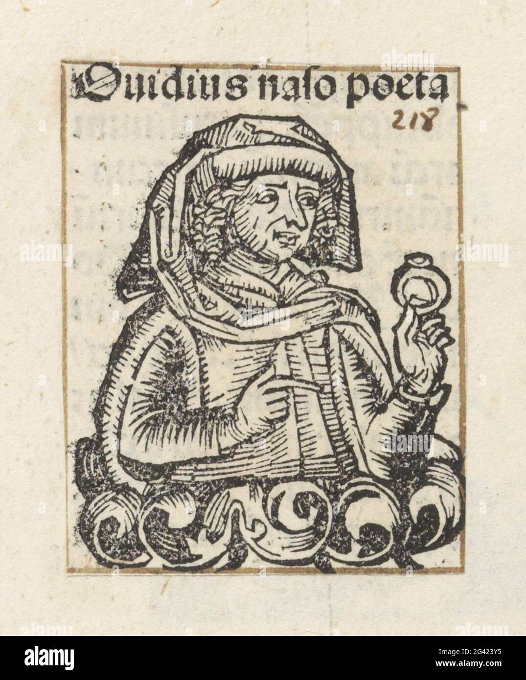 Publius Ovidius Naso; Ovidius Naso Poeta; Liber chronicarum. A flower ...