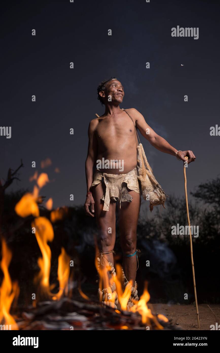 Portraits of People from the Bushmen Naro Tribe. Botswana is home to ...
