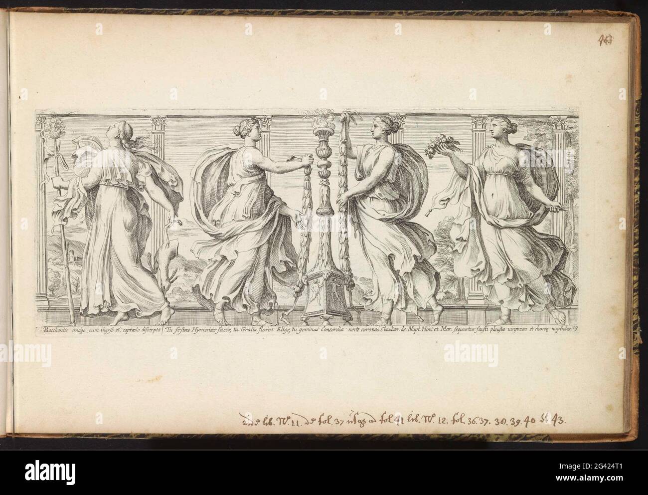 Relief with dancing women in draped robes; Borghese dancers; Roman ...