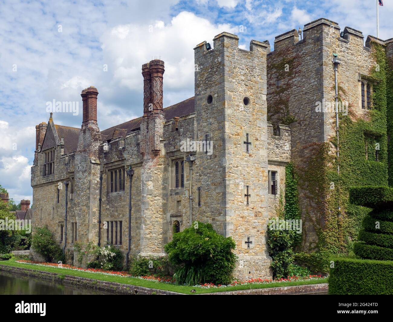 View of Hever Castle in Hever Kent Stock Photo - Alamy