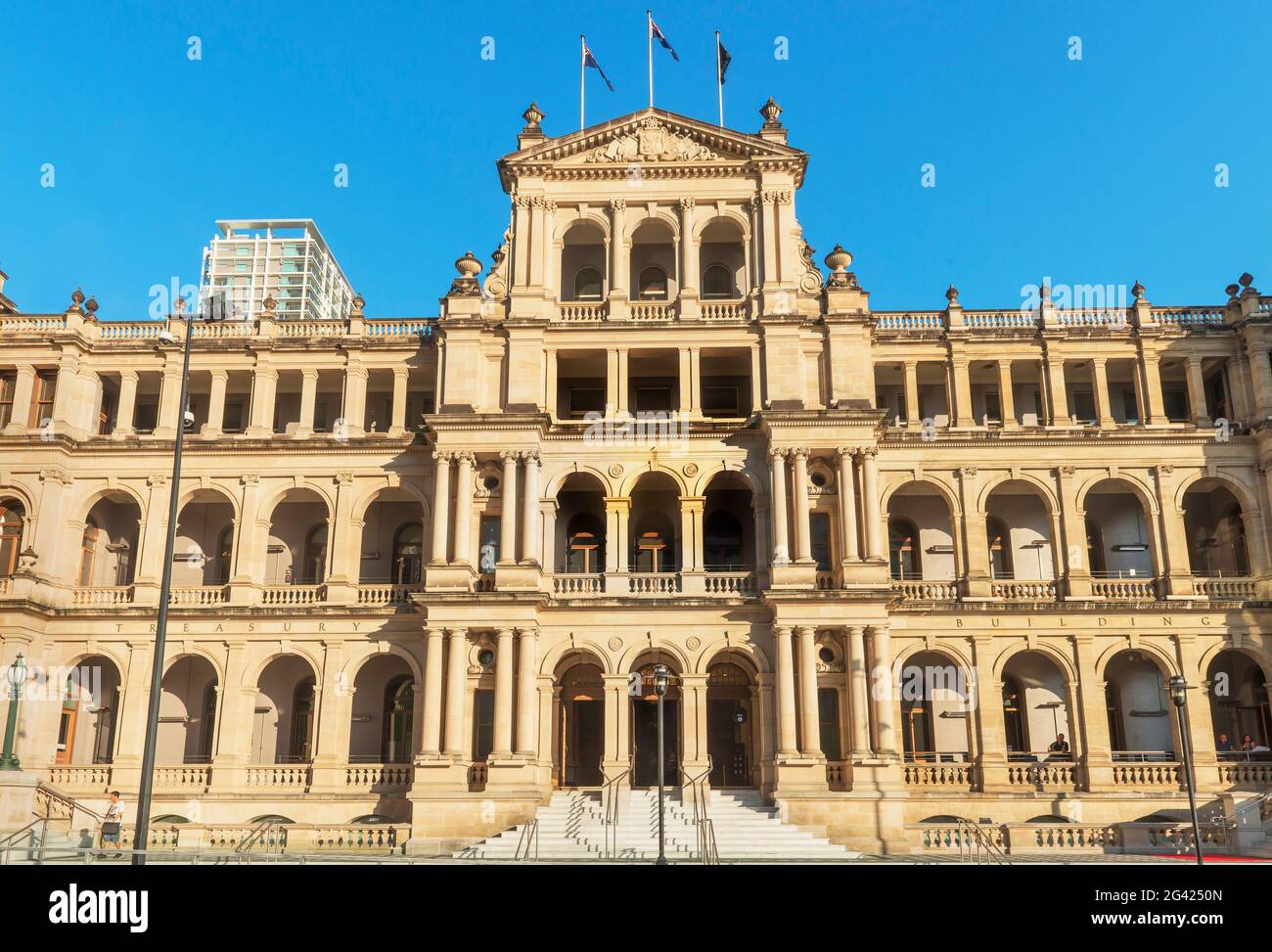 Treasury building, Brisbane Square, Brisbane, Queensland, Australia ...