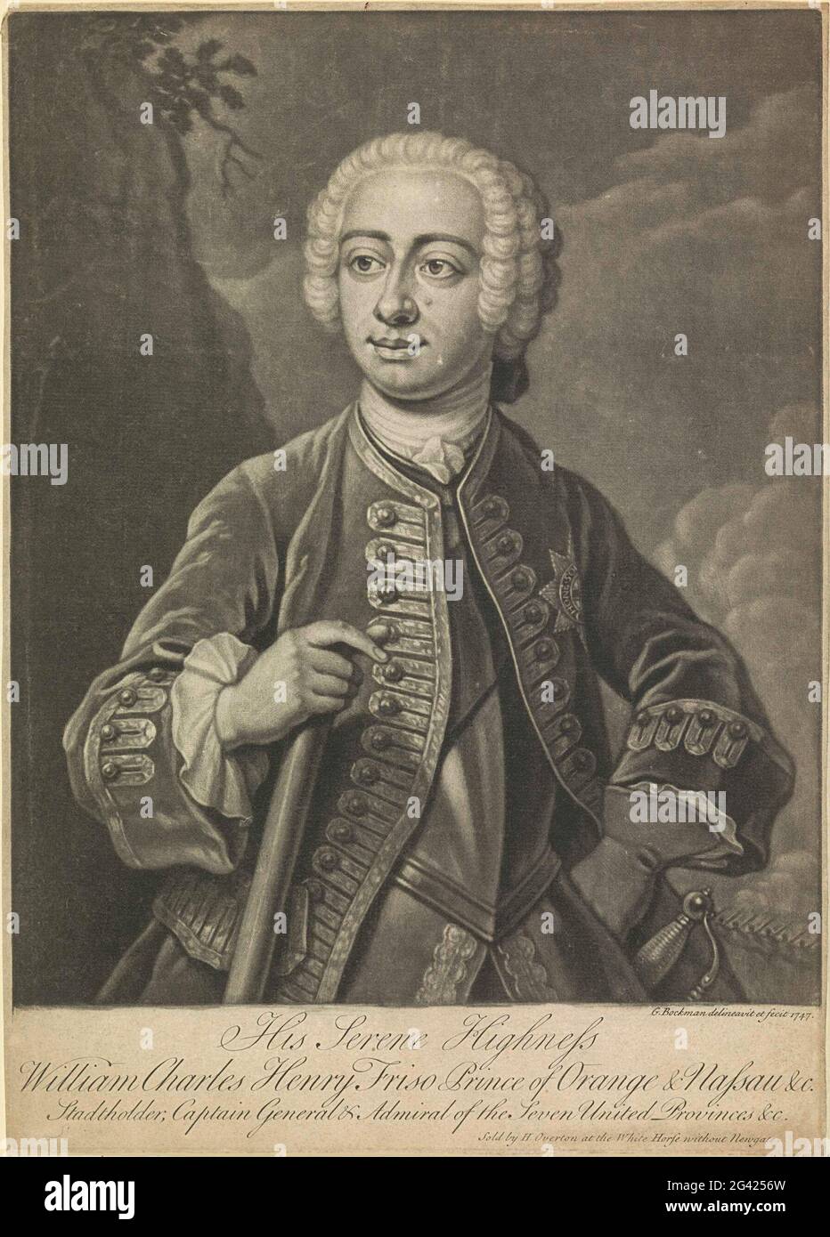 Portrait of Willem IV, Prince of Orange-Nassau. Portrait of Willem IV ...