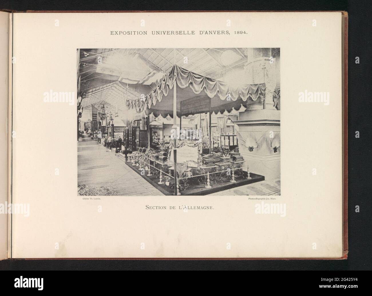 Exhibition of German objects during the World Exhibition in Antwerp ...