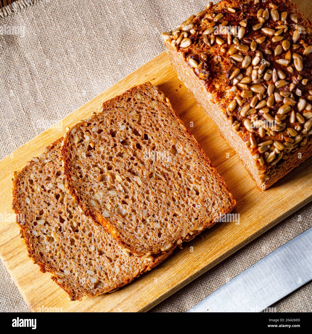 Moist wholemeal bread, crushed or ground whole grain Stock Photo - Alamy
