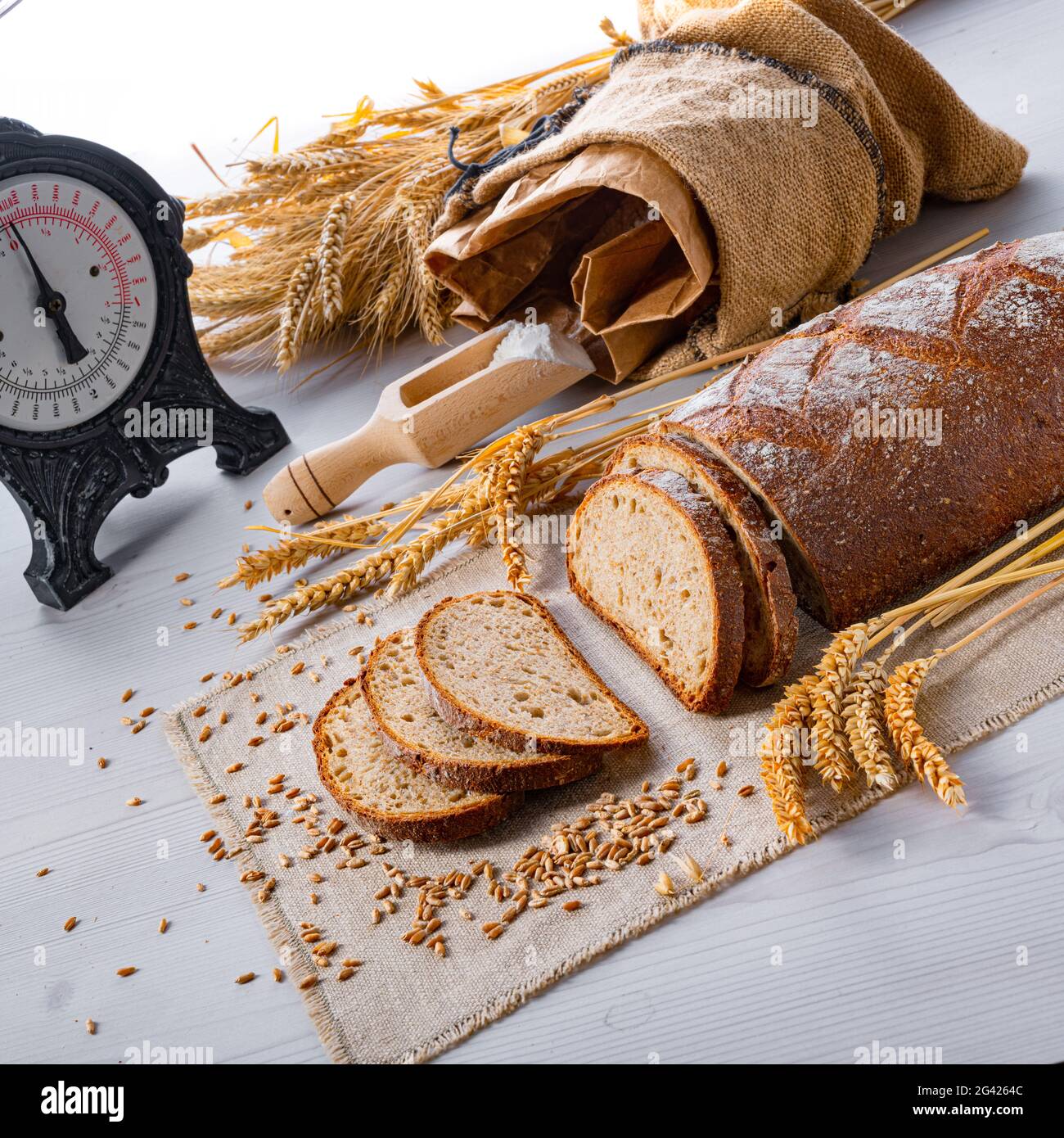 Delicious mixed rye bread, also called gray bread Stock Photo - Alamy
