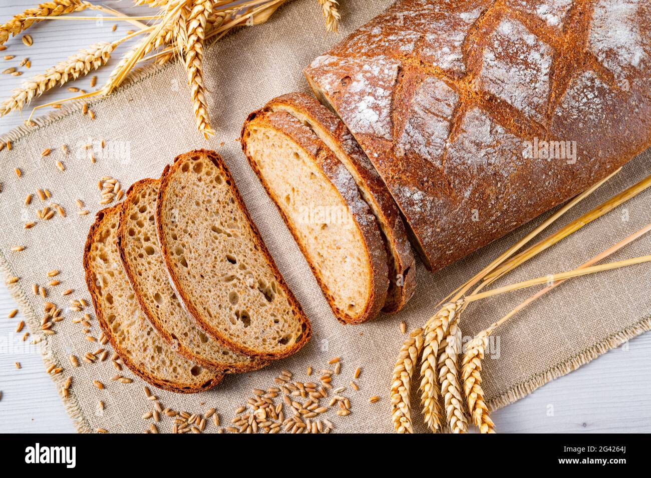 Delicious mixed rye bread, also called gray bread Stock Photo - Alamy