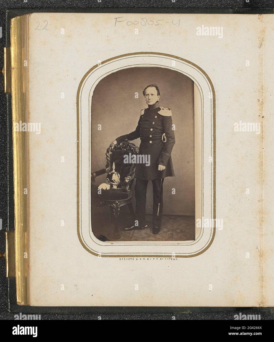 Portrait of Frederik, Prince of the Netherlands, in military costume ...