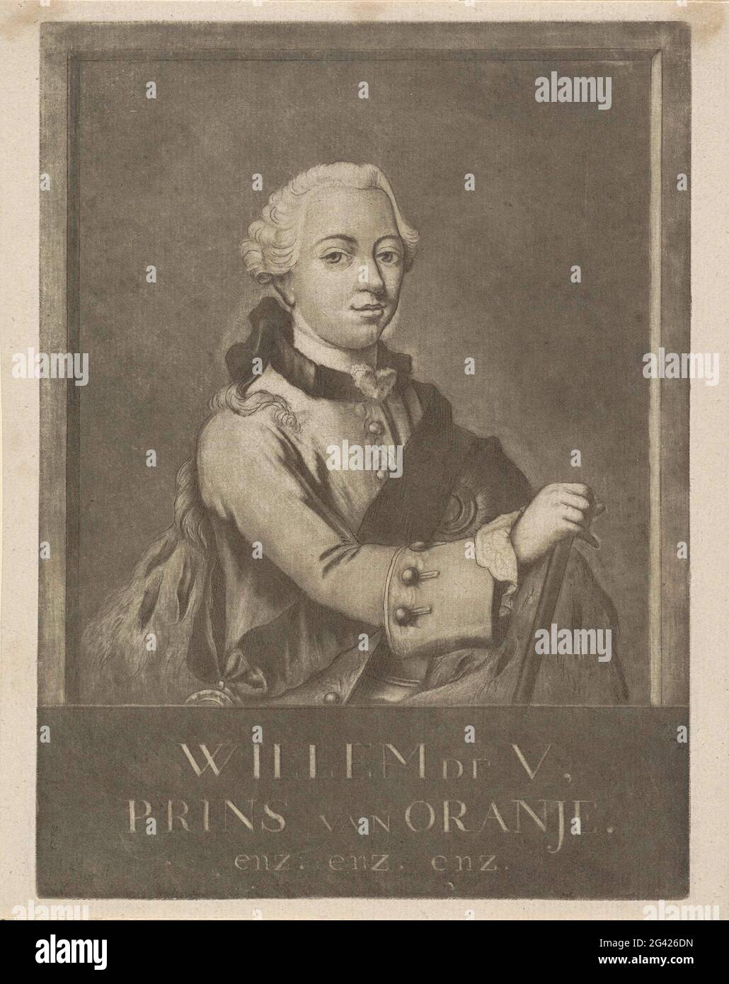 Portrait of Willem V, Prince of Orange-Nassau. Portrait of Willem V. In ...