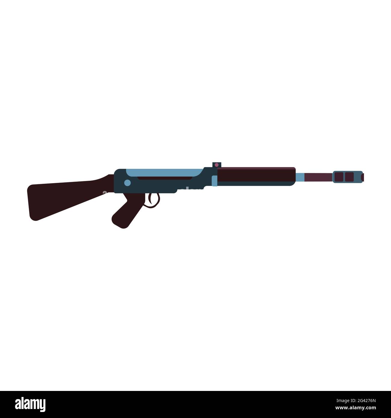 Weapon rifle gun vector military army handgun illustration. War rifle ...