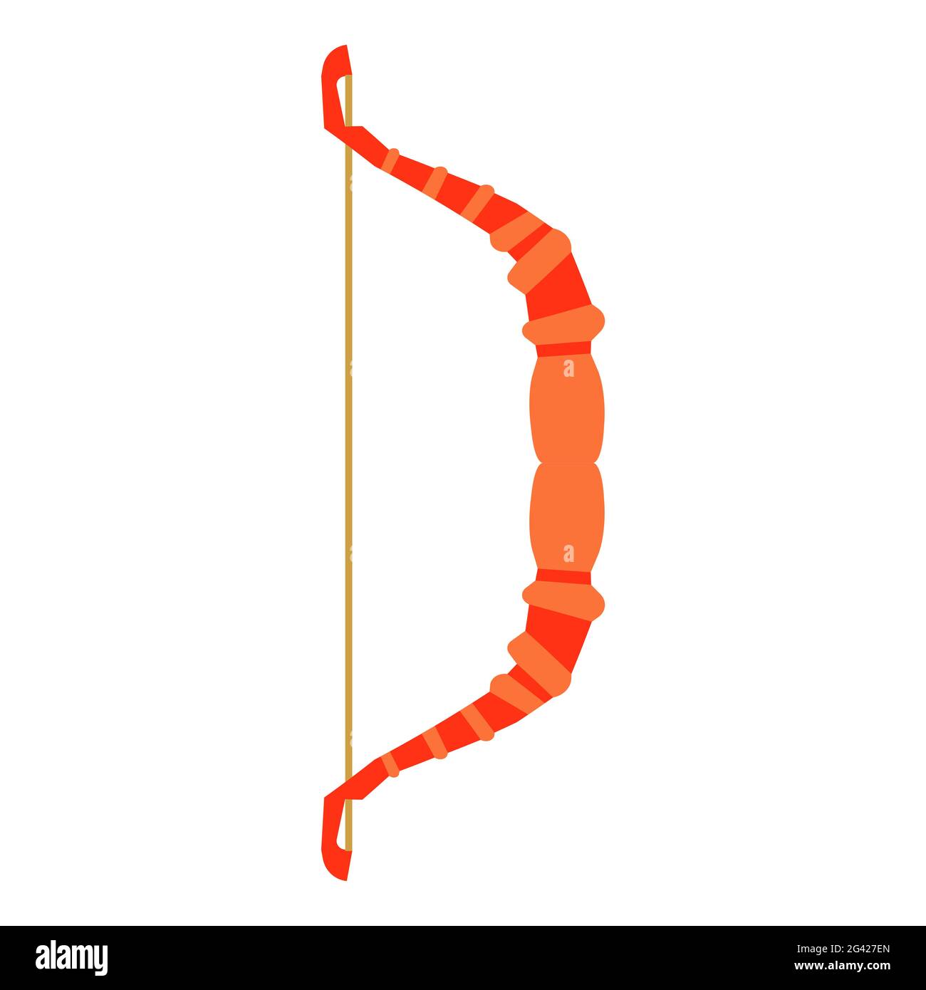 Bow for shooting arrow vector sport illustration vector icon. Sign ...