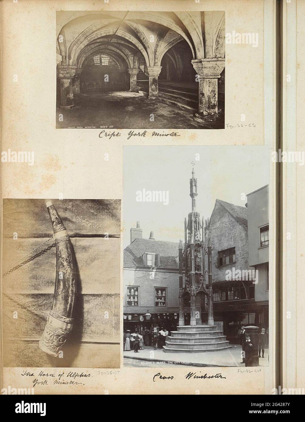 Burial cellar of York Cathedral; Crypt. York Minster .. Part of travel ...