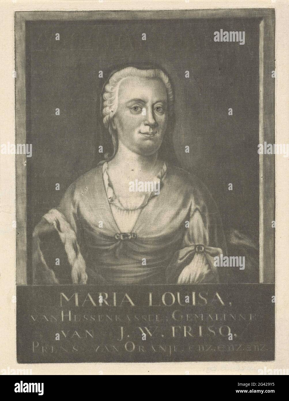 Portrait of Maria Louisa van Hessen-Kassel. Portrait of Maria Louisa ...