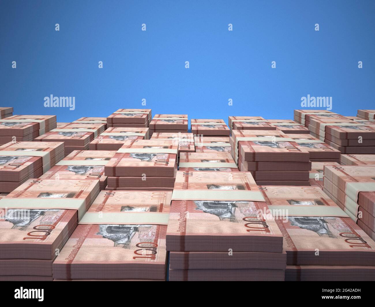Money of Dominican Republic. Dominican peso bills. DOP banknotes. 100 ...