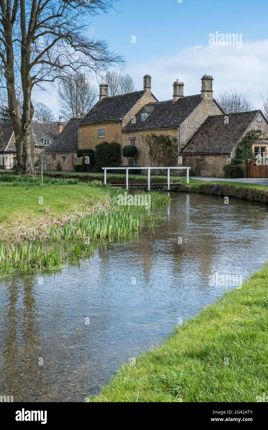 Scenic View of Lower Slaughter Village in the Cotswolds Stock Photo - Alamy