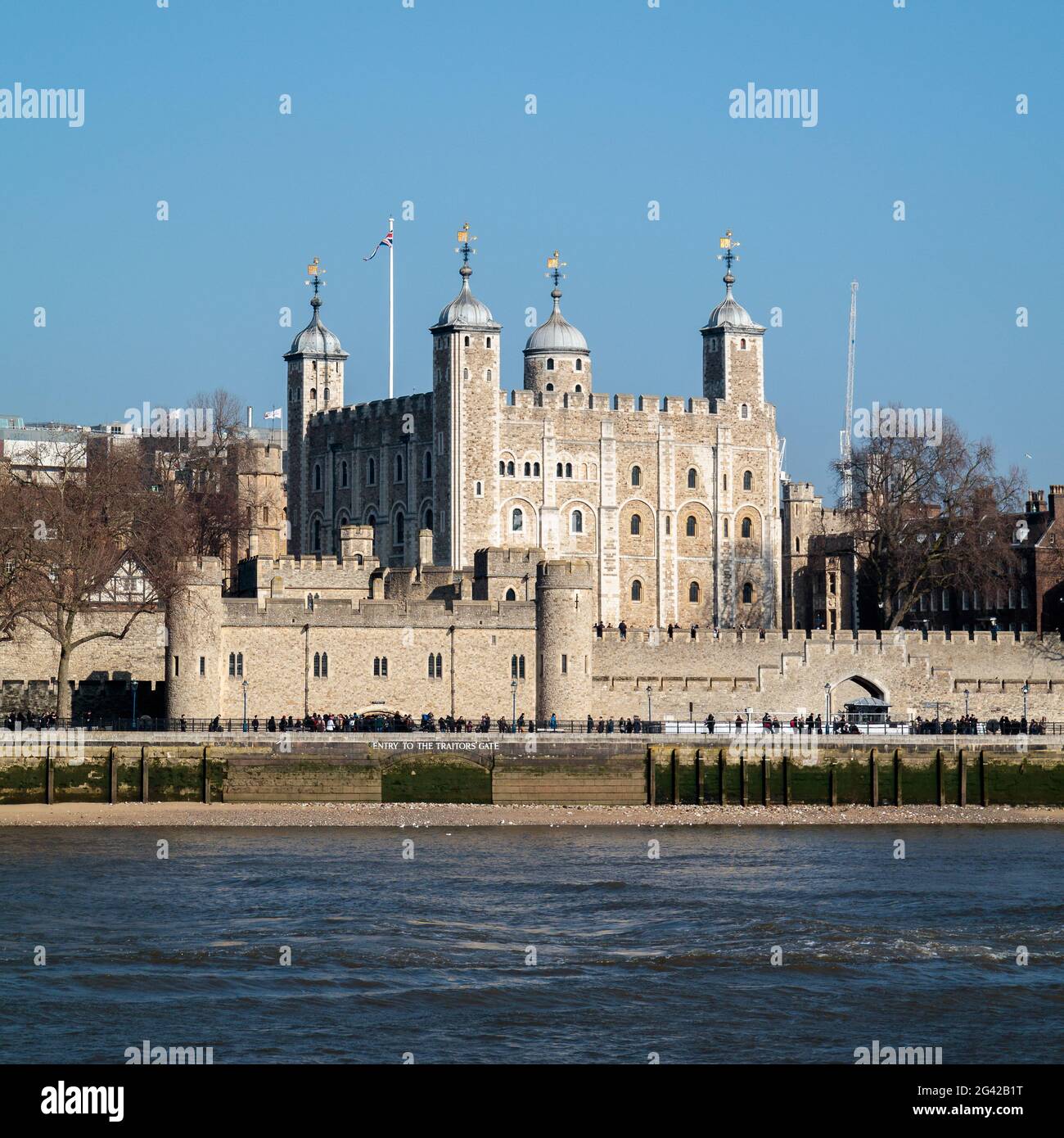 View of the Tower of London Stock Photo - Alamy