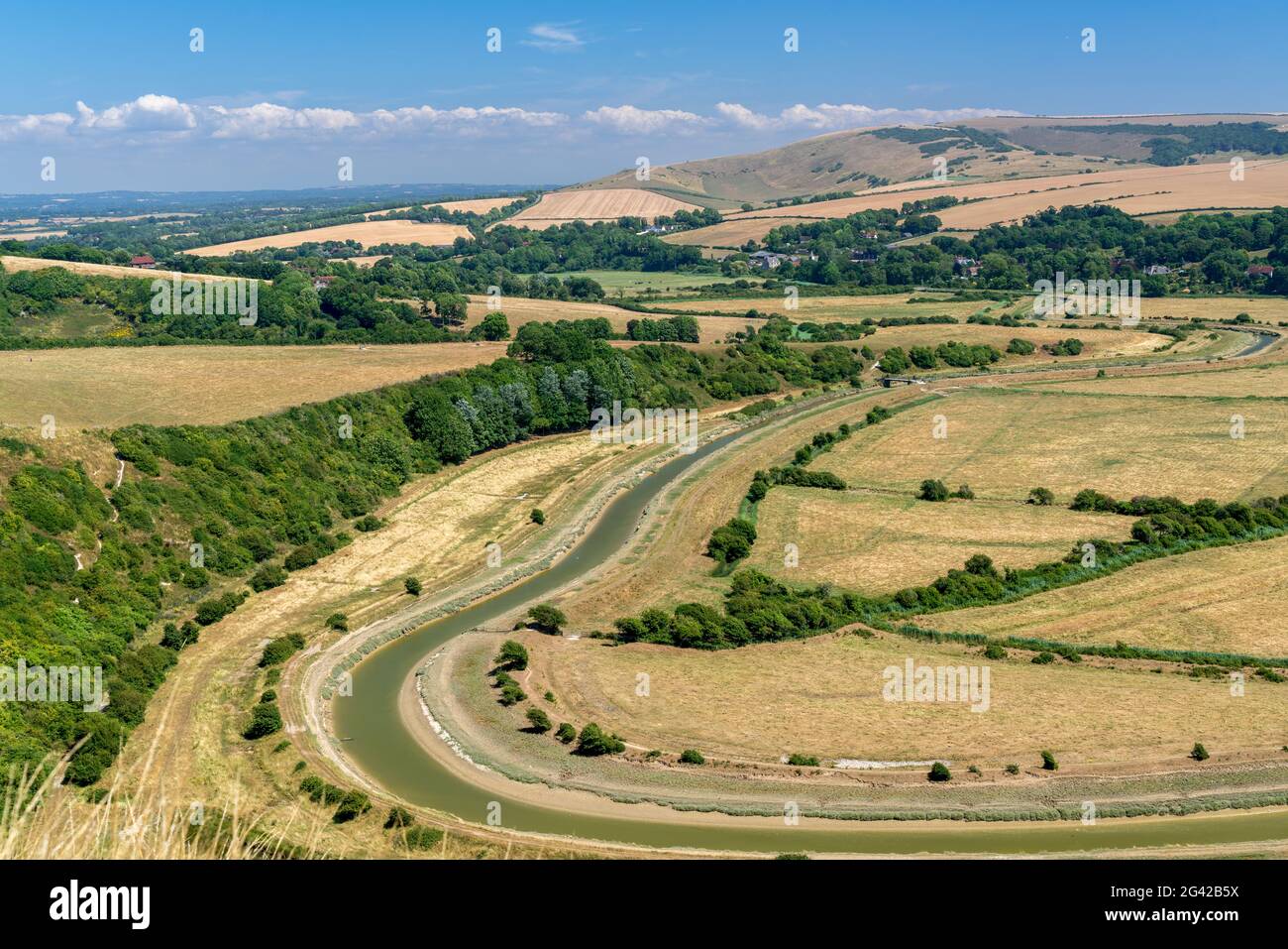 The River Cuckmere Flows through the Sussex Countryside Stock Photo - Alamy