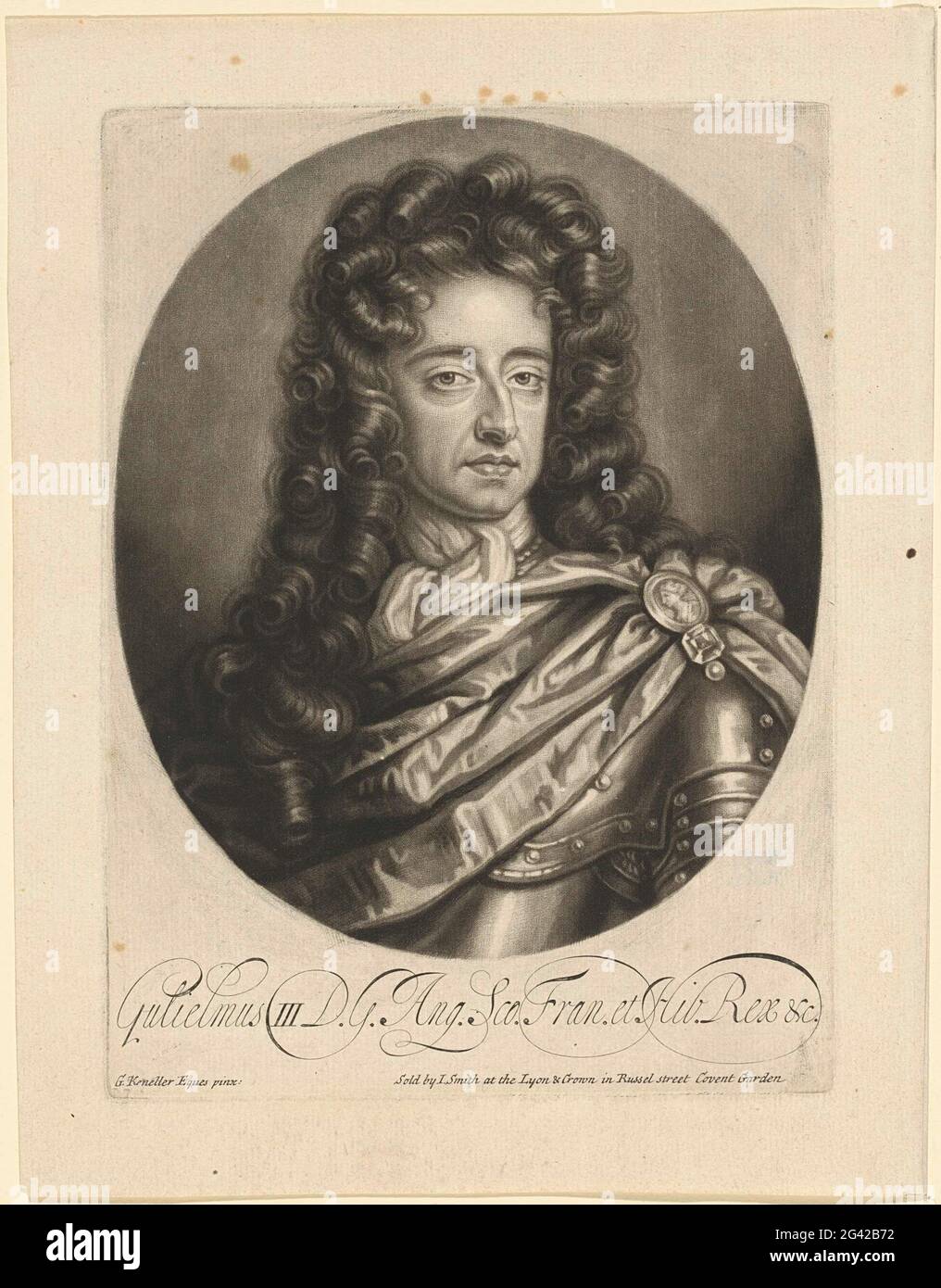 Portrait of Willem III, Prince of Orange. Portrait of Willem III in an ...