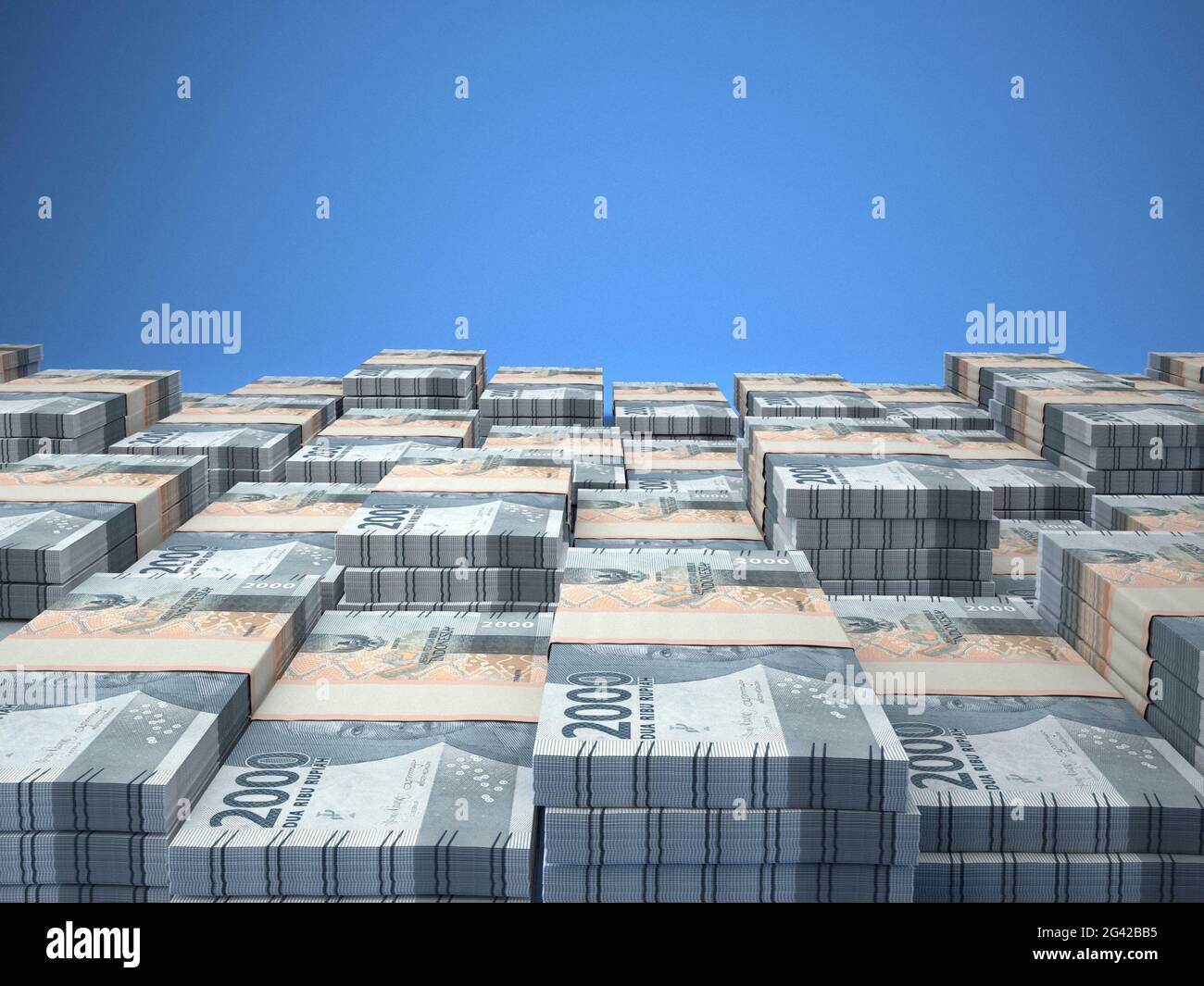 Money of Indonesia. Indonesian rupiah bills. IDR banknotes. 2000 ...