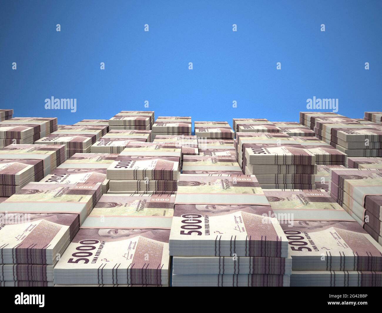 Money of Indonesia. Indonesian rupiah bills. IDR banknotes. 5000 ...