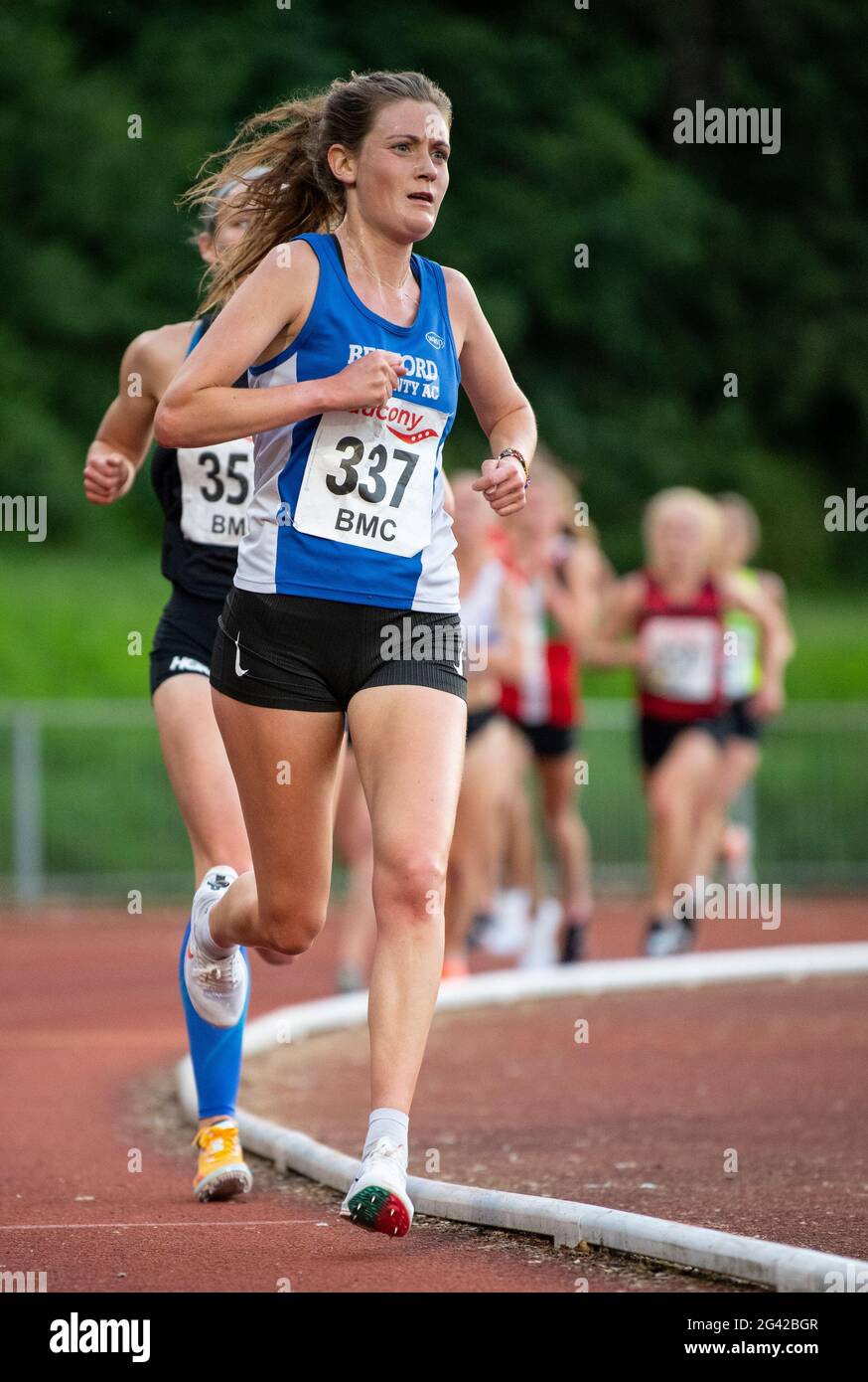 WATFORD - ENGLAND 12 JUN 2021: Rebecca Murray (337) competing in the ...