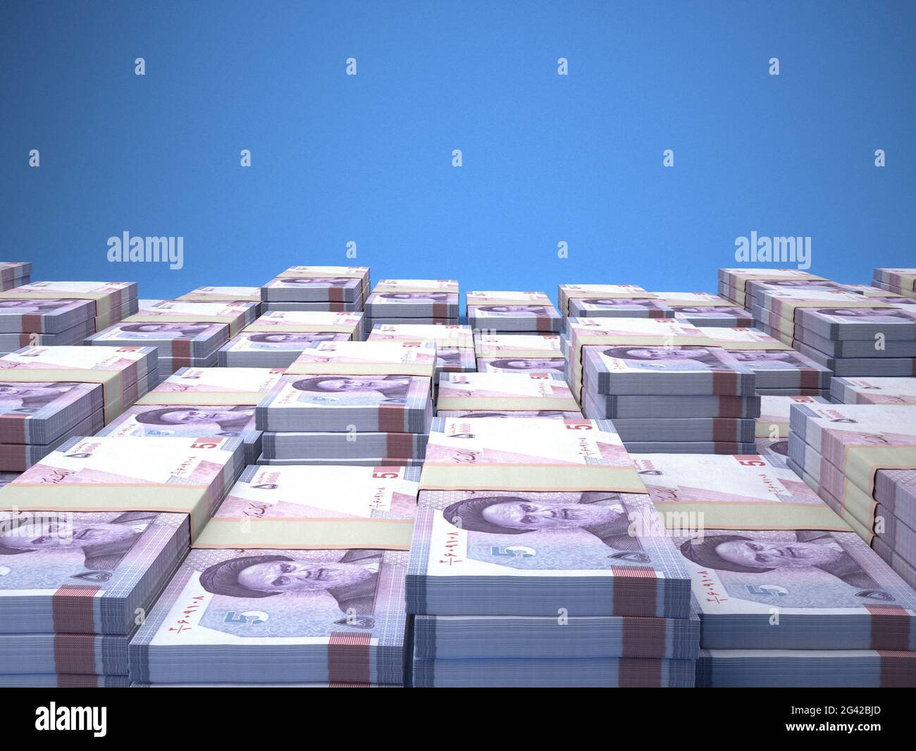 Money of Iran. Iranian rial bills. IRR banknotes. 50000 rials. Business ...