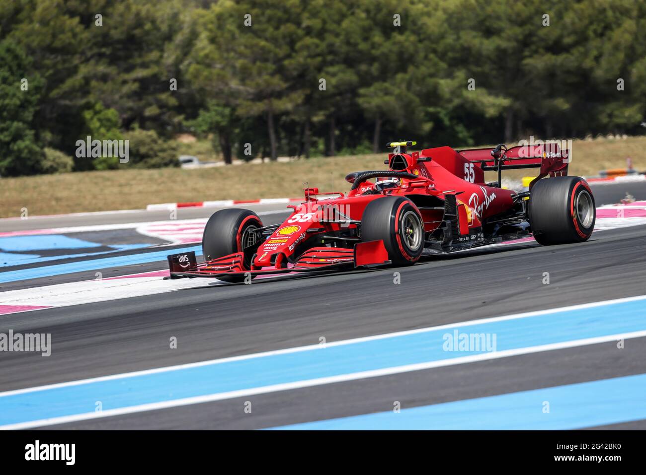 55 SAINZ Carlos (spa), Scuderia Ferrari SF21, action, during the ...