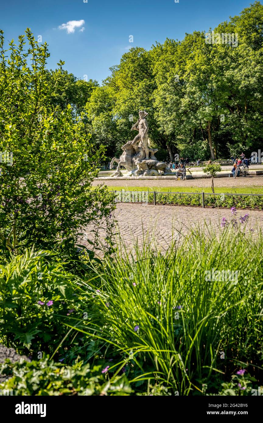 Old botanical garden; Lenbachplatz Munich; 1804 to 1812; Friedrich ...