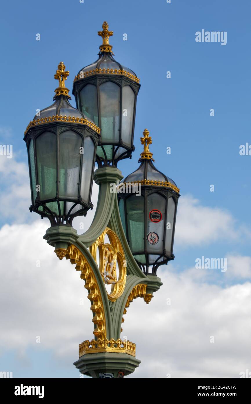 Lamp post at westminster hi-res stock photography and images - Alamy