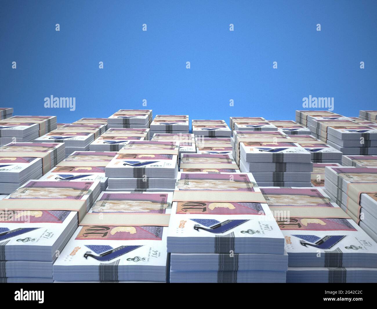 Money of Macedonia. Macedonian denar bills. MKD banknotes. 10 denari ...