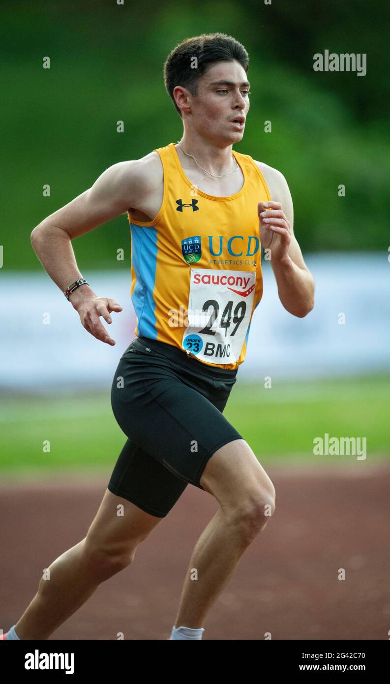 WATFORD - ENGLAND 12 JUN 2021: Darragh Mcelhinney competing in the BMC ...