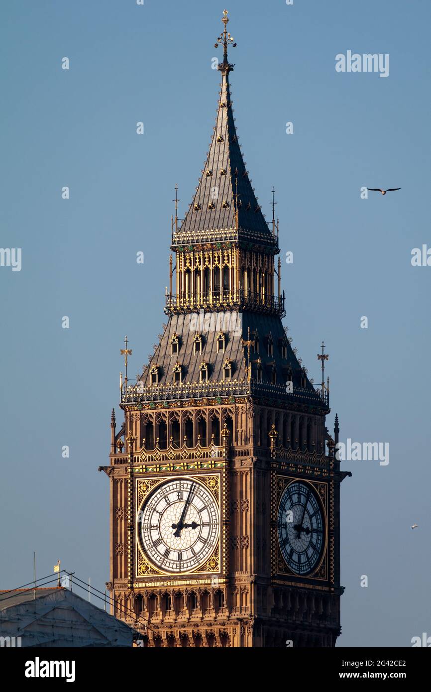 View of Big Ben on a Sunny Day Stock Photo - Alamy