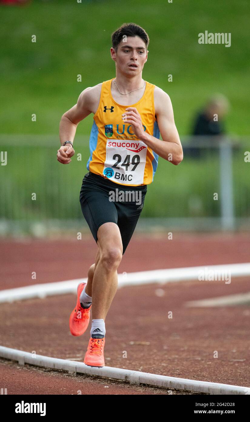 WATFORD - ENGLAND 12 JUN 2021: Darragh Mcelhinney competing in the men ...