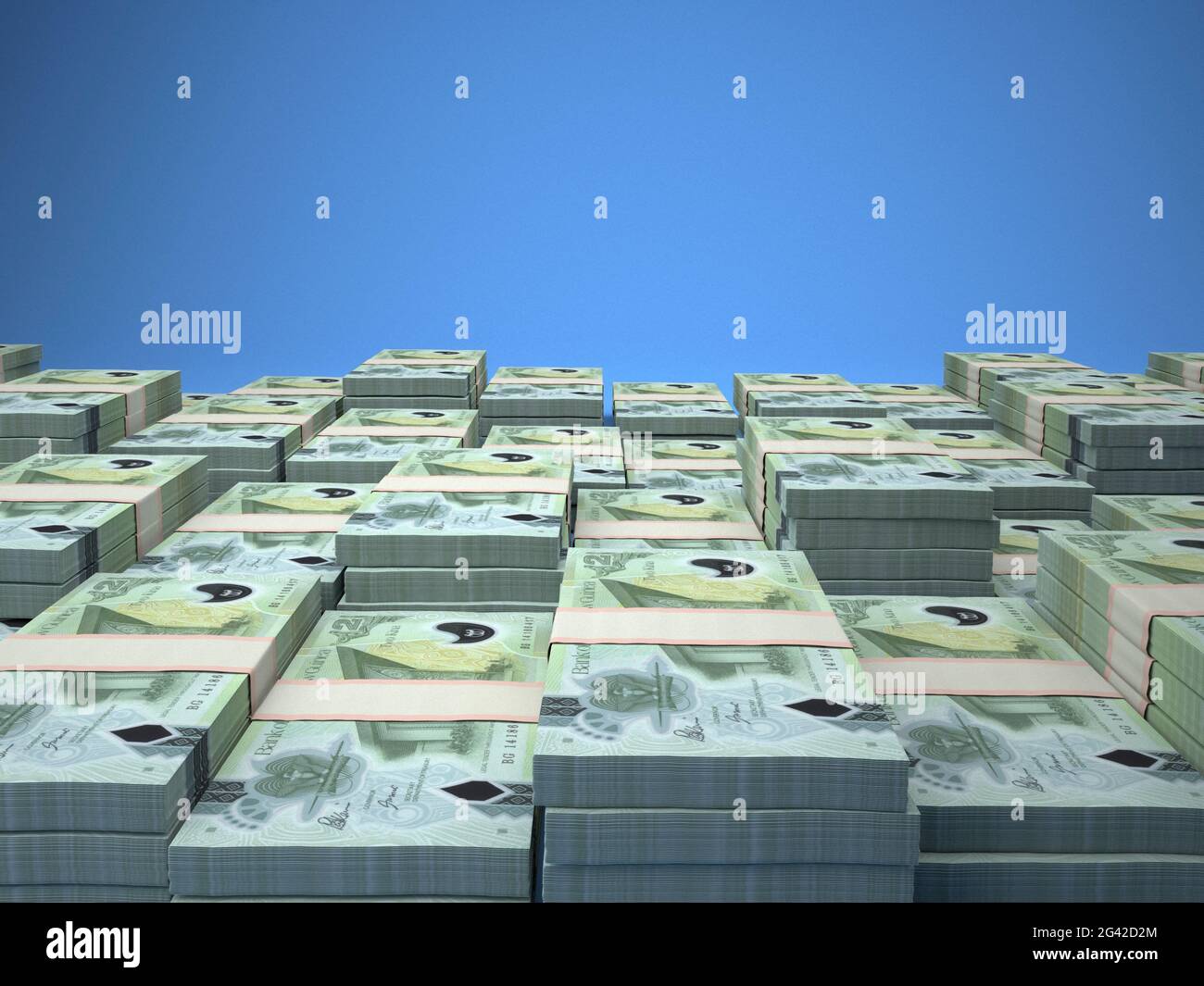 Money of Papua New Guinea. Papua New Guinean kina bills. PGK banknotes ...