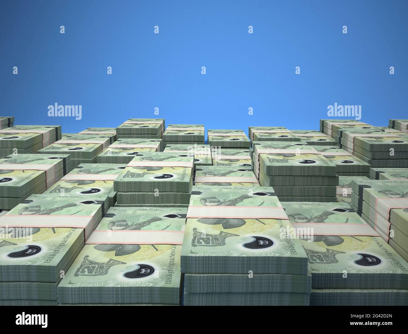 Money of Papua New Guinea. Papua New Guinean kina bills. PGK banknotes ...