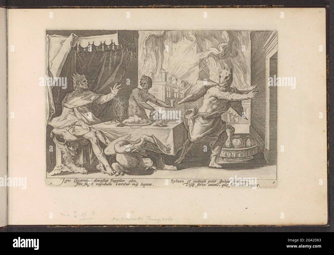 Lycaon changes to a wolf; Ovidius' metamorphoses; Reflections by P ...