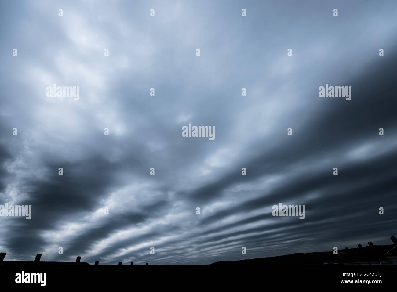 Remnants of rolling arcus clouds Stock Photo - Alamy