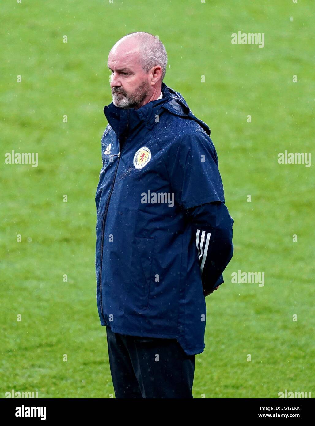 Scotland manager Steve Clarke during the UEFA Euro 2020 Group D match ...