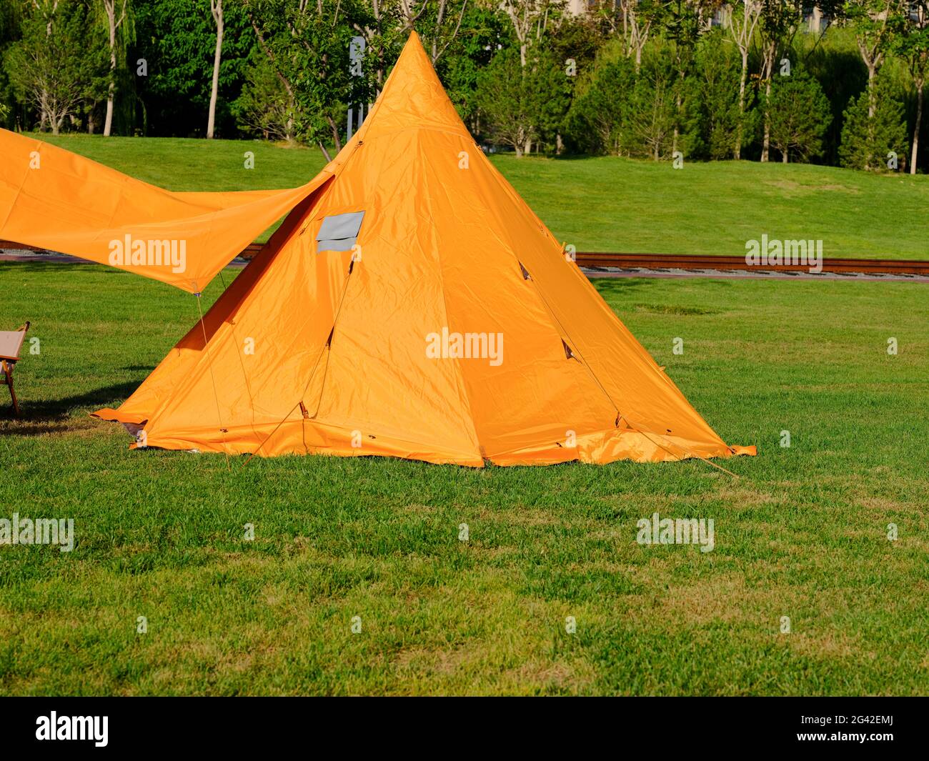 Camping tents in the park high quality photo Stock Photo - Alamy