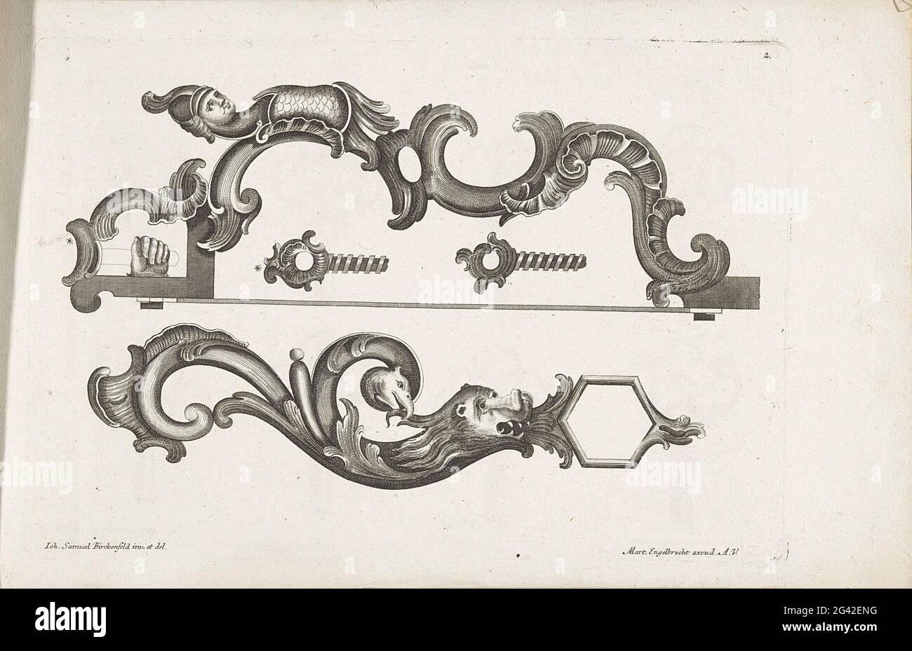 Four designs for locks and keys with animal motifs; Designs for locks ...