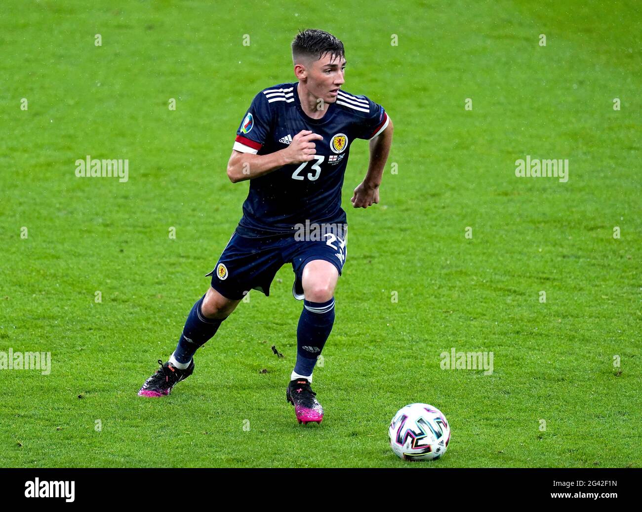 Scotland's Billy Gilmour during the UEFA Euro 2020 Group D match at ...